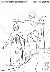 Coloriage Jean Baptiste | ENFANTS MISERICORDE 7-11 ANS